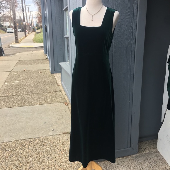 Rabbit Rabbit Rabbit | Dresses | Rabbit Designs Green Velvet Dress ...